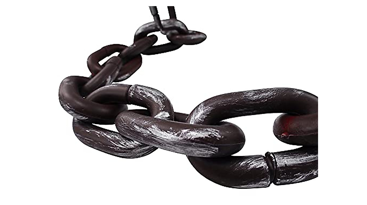 46" Fake Rusty Chain Prop | Halloween, Haunted Decor & Cosplay