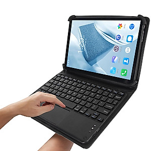 2 in 1 Tablet, 100-240V Black 5.0 Octa Core CPU 10.1 Inch Laptop Tablet for Studying (US Plug)