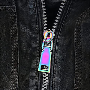 TEHAUX Rainbow Pulls Zipper Replacement 10pcs Metal Slider Zipper Repair Zipper for Sewing DIY Tailor Craft Coats Jacket Purses Luggage Backpacks Bags Shoes