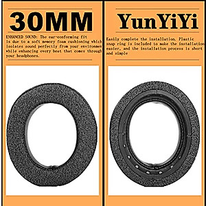 HS70 YunYiYi Upgrade Ear Pads Ear Cushion Replacement Compatible with Corsair HS70 HS50 HS60 Pro HS75 XB Headphones Thicker Fabric Earpad