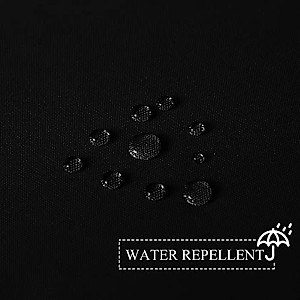 StangH Black Backdrop Curtains for Parties - 10 ft Curtain Drapes for Partition Room Dividers Curtains Waterproof Home Theater Studio Backgrounds Wedding Stage Stand Panels, 2 Panels