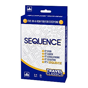 Travel Classics: Sequence - The Exciting Game of Strategy in A Compact Travel Version by Goliath, White