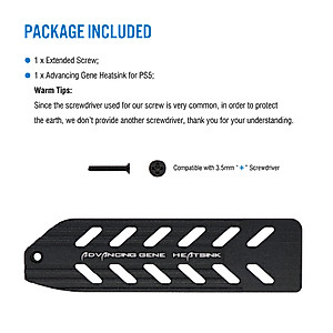 Advancing Gene M.2 NVMe Heatsink for PS5 Console, Black