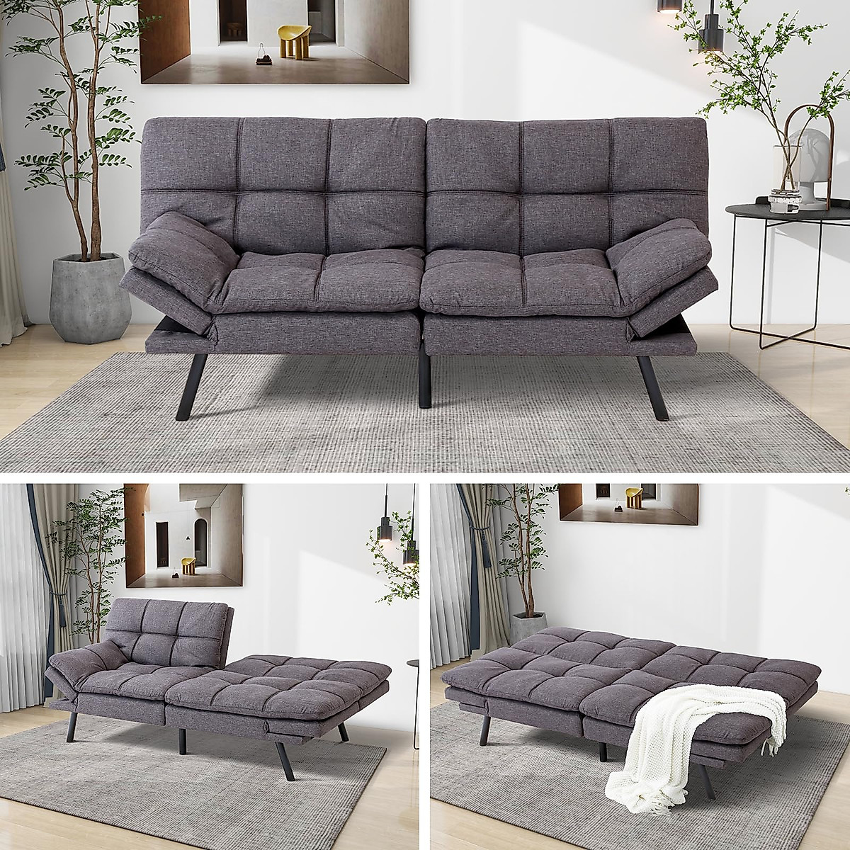 MUUEGM SF267DGY Sofas, Dark Grey