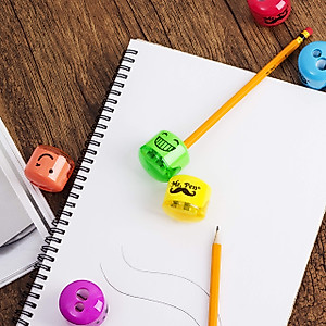 Mr. Pen- Pencil Sharpener, Smiley Sharpener 6 Pack, Pencil Sharpener Kids, Pencil Sharpener for Colored Pencils, Sharpener, Pencil Sharpeners, Pencil Sharpener Manual, Colored Pencil Sharpener