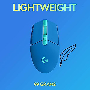 Logitech G305 Lightspeed Wireless Gaming Mouse - Blue (Renewed)