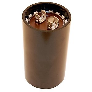 NTE Electronics MSC250V145 Series MSC Motor Start AC Electrolytic Capacitor, Two 0.250" Quick Connect Terminals, 145-174 µF Capacitance, 220/250V