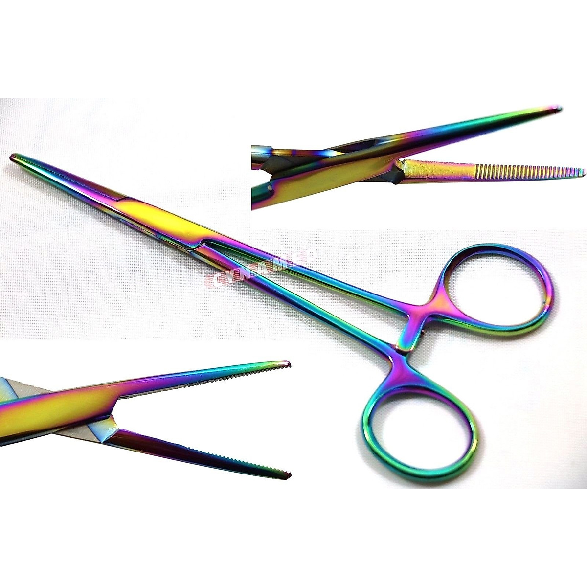 New 5 EA Premium AUTOCLAVABLE Kelly HEMOSTAT Forceps 5.5" Straight Multi Rainbow Color