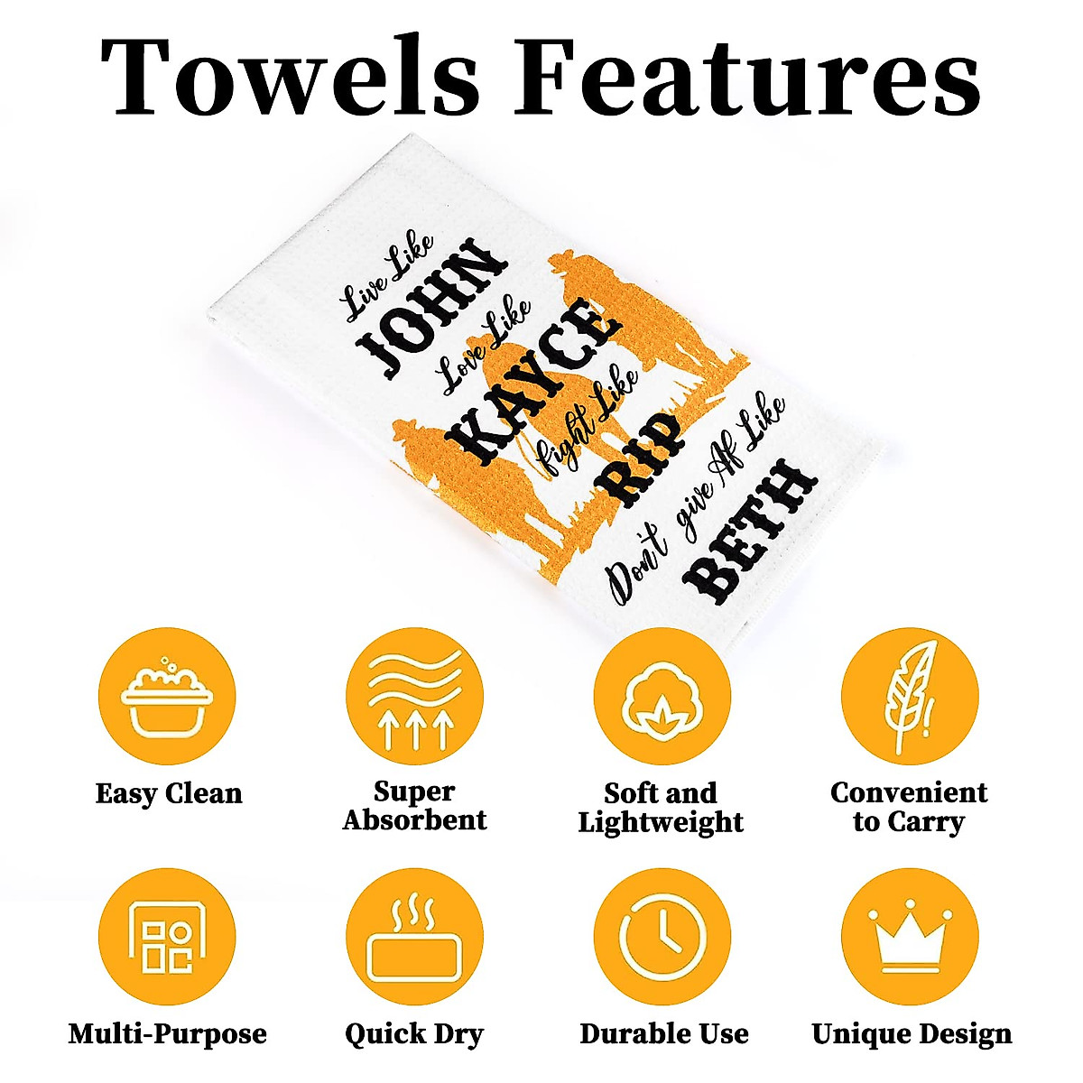 Agifteria TV Show Merchandise for Women, Beth Dutton for Men Funny Kitchen Towels Dutton Ranch Decor Merch Gifts Idea for Birthday Housewarming Don't Make Me Go Beth Dutton On You