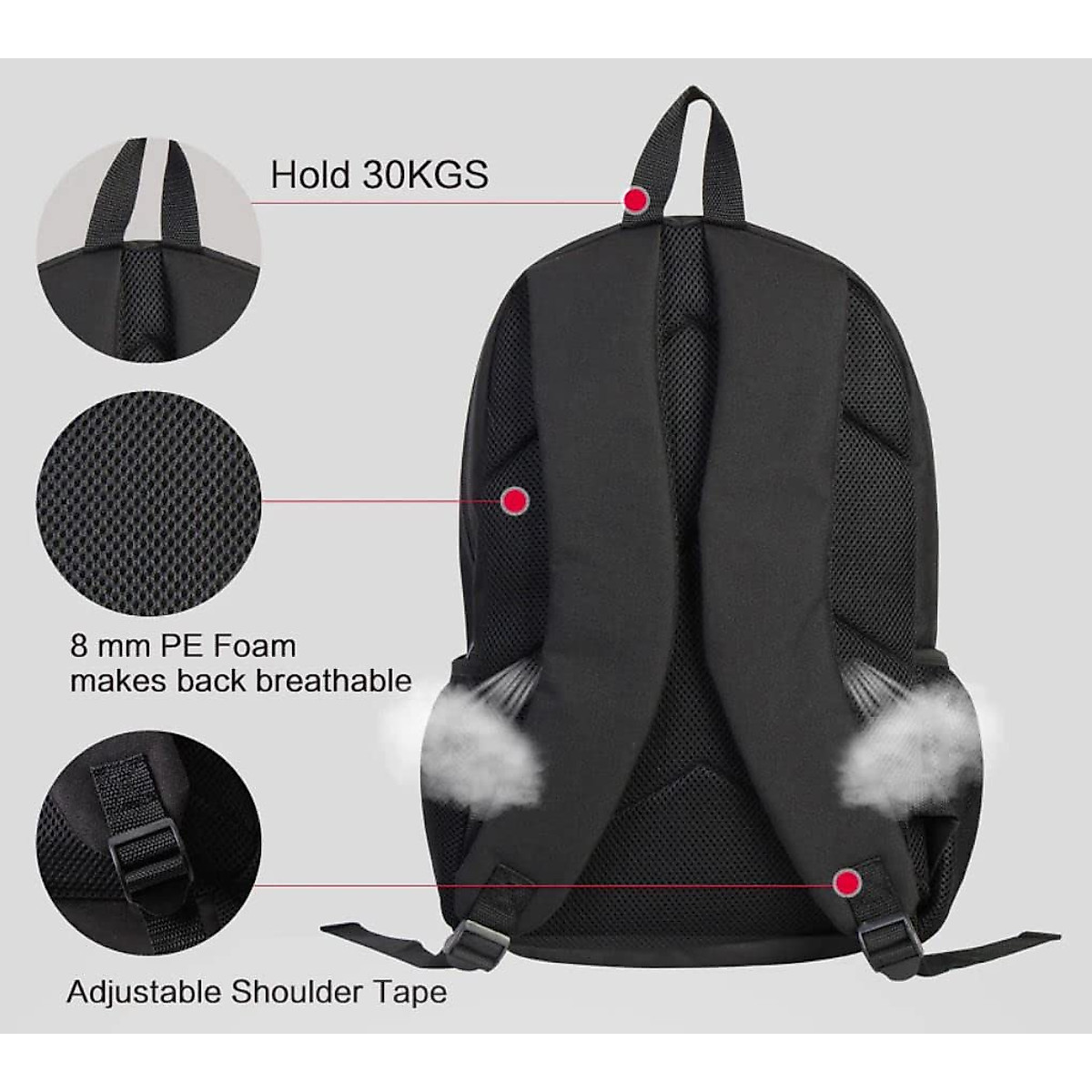 Football Sports Personalized Backpack 16" inch Add Name or Text.