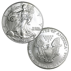 2004 Silver Eagle In US Mint Gift Box $1 Brilliant Uncirculated