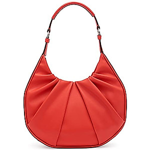 Calvin Klein Myla Novelty Hobo Shoulder Bag, Crimson