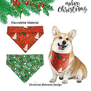Vehomy Dog Christmas Costume - Christmas Dog Cat Tutu Skirt with Bell and Bow Tie Pet Xmas Hat Hairpin and Christmas Dog Bandanas Puppy Kitty Xmas Accessories for Cats Small Medium Dogs 5Pcs