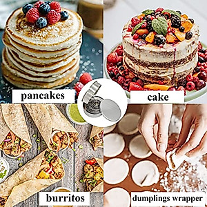 DflowerK Cookie Cutter Set Circle Cookie Cutters 12 Round Biscuit Pastry Cutter 304 Stainless Steel Ring Baking Mold for Dough Donut Scone (Plain Edge)