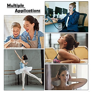 Invisible Mesh Hair Nets Set with Positioning U-Shaped Hair Pins for Women's Hair Styling (Blonde)