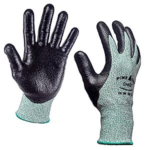 Pine Tree Tools Cut Resistant Gloves Level 5 | Anti Cut Grip Women and Mens Gardening Gloves, Electrical Kitchen Work Gloves - Gardening Gloves for Men and Women