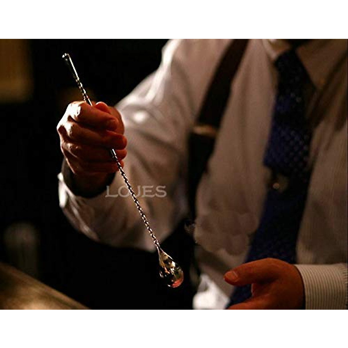 2 Pcs Mixing Bar Spoon 12 Inches 18/10 Stainless Steel Spiral Pattern Morphine Bartender Whiskey Cocktail Shaker Spoon