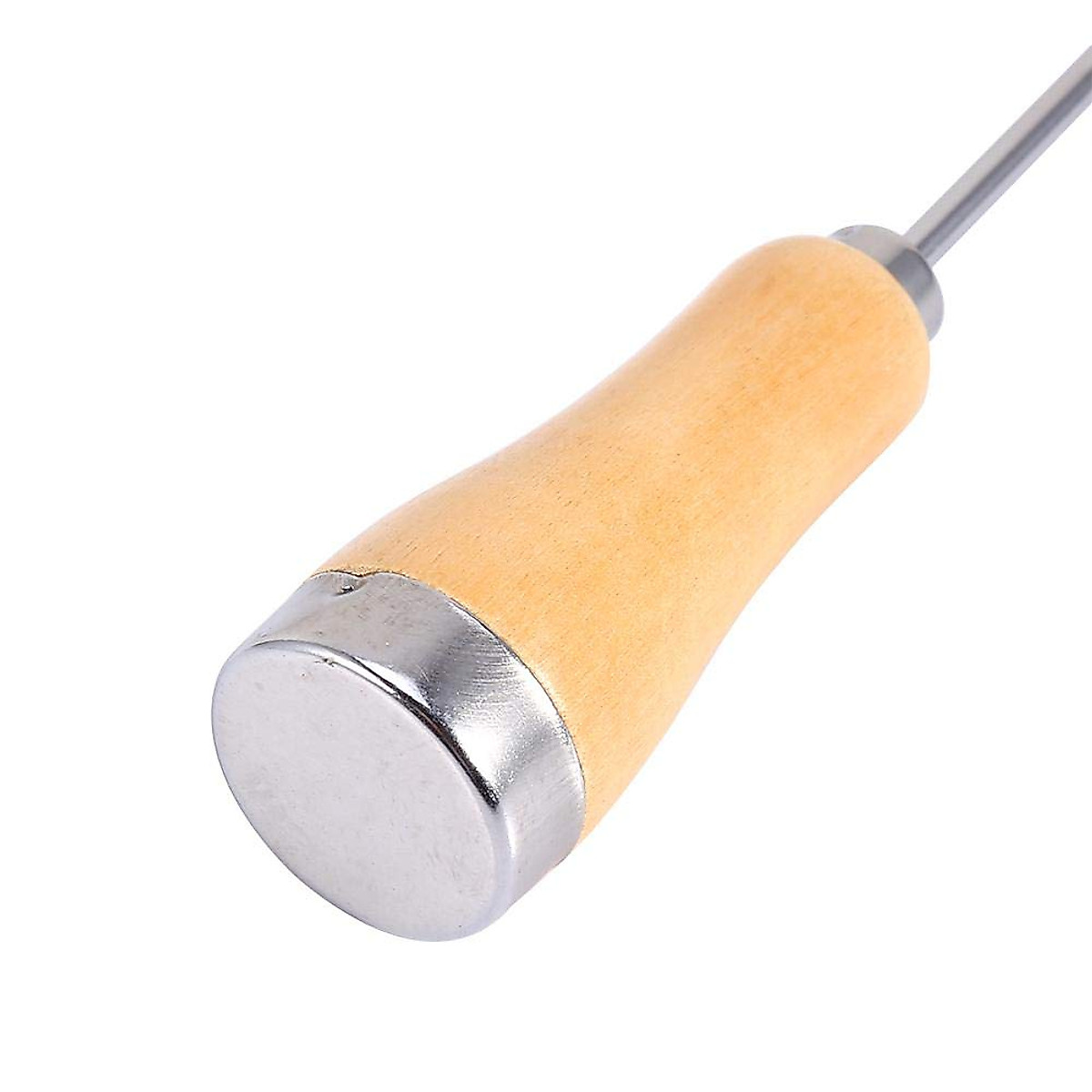 Ice Pick Crusher Wooden Handle Awl Punch Stainless Steel Awl GL Kitchen Bar Tool for Picnics, Camping, Bars, Kitchens, And Restaurants