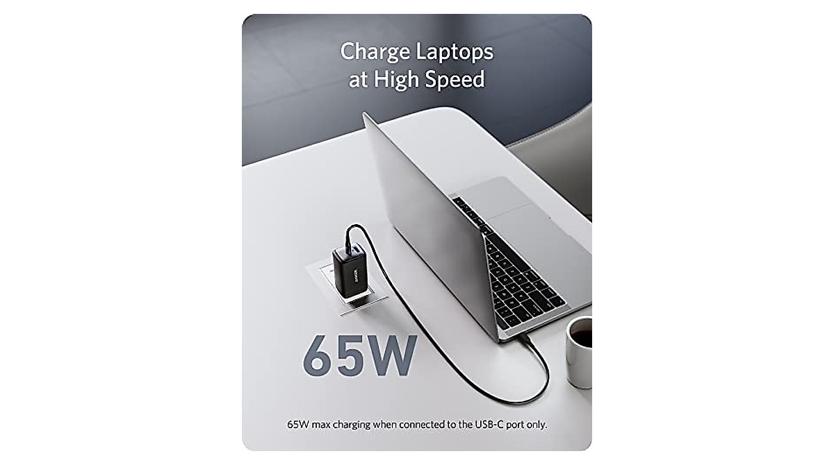 Anker 65W USB C Charger - Fast, Compact Travel Power Adapter