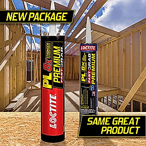 Loctite PL Premium Fast Grab Polyurethane Construction Adhesive, 10 fl oz, 1, Cartridge