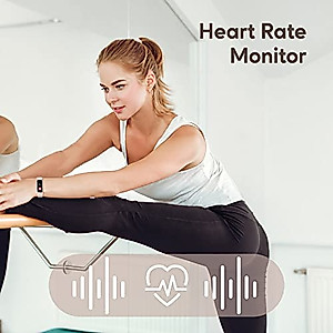 ASWEE Smart Watch, Fitness Tracker with 1.10'' AMOLED Touch Color Screen, Fitness Watch with Blood Oxygen and Sleep Monitor, 5 ATM Waterproof Pedometer Watch for iOS Android