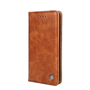 Fansipro Wallet Folio Case for Oppo Reno 2, Premium PU Leather Slim Fit Cover for Reno 2, 3 Card Slots, Align Cutouts, Brown