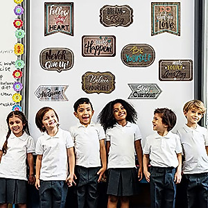 Home Sweet Classroom Decoration Motivational Banner Poster Inspirational Cards Motivation Porch Sign Positive Sayings Accents for Student Teacher Educational Bulletin Board Office Home School Nursery