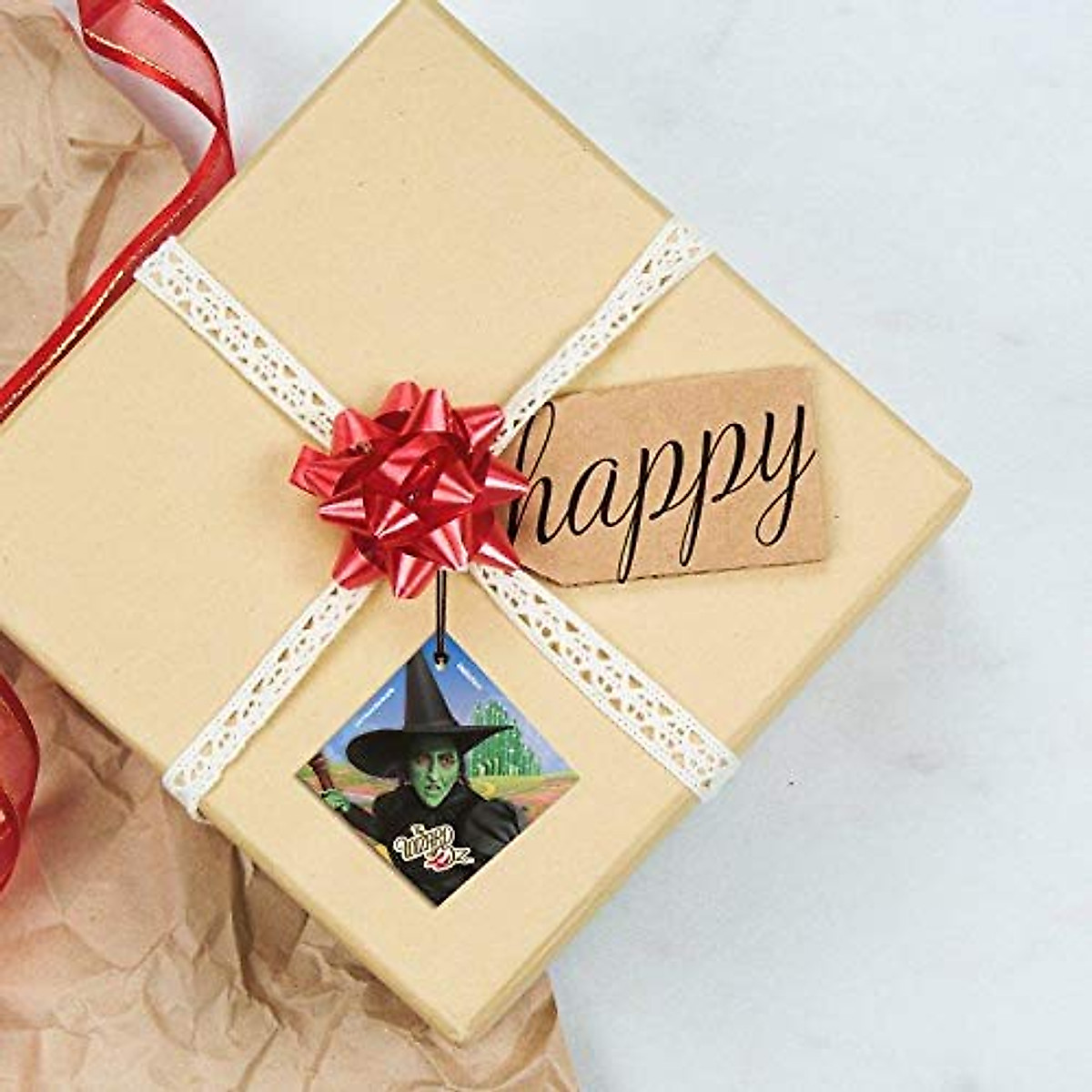 Trend Setters The Wizard of Oz Glass Decoration – Wicked Witch of The West - 3.5" Starfire Prints Hanging Glass Print Accessory - Ideal for Gifting and Collecting