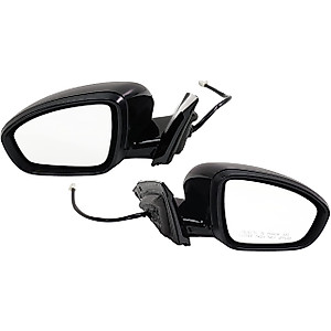 Kool Vue Driver & Passenger Side Power Heated Mirrors for Nissan Altima 2019-2023 With Signal Light Paintable For Models Without Side View Camera