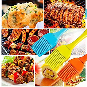 Basting Brush Silicone Heatproof Pastry Brushes Spread Sauce Marinades for BBQ&Grilling,Baste Pastries Cakes ,Kitchen Cooking,Dishwasher safe,Set of 4