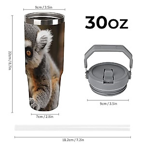 SYJTGDE Large Capacity Car Cup Monkey Lemur Cute Fashionable Upgrade Car Cup Advanced And Beautiful Travel Cup