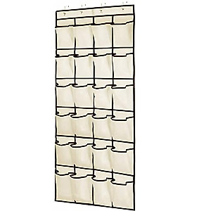 PayoderTY 24 Pockets Shoe Organizer Over the Door Shoe Storage Rack Hanging Space Saver MagnifiQ Shoe rack Shoe organizer Shoe storage Shelf organizer Shoe organizer for closet Shoe rack organizer