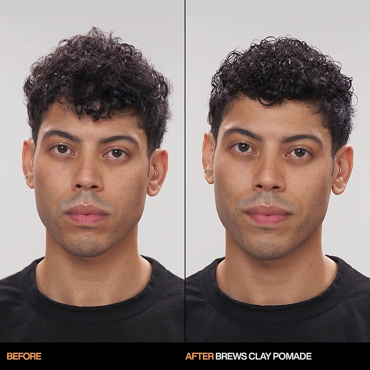 Redken Brews Clay Pomade For Men | Men's Volumizing Clay Pomade | Long-Lasting High Hold | Matte Finish | For Fine And Medium Hair Types | 3.4 Fl. Oz