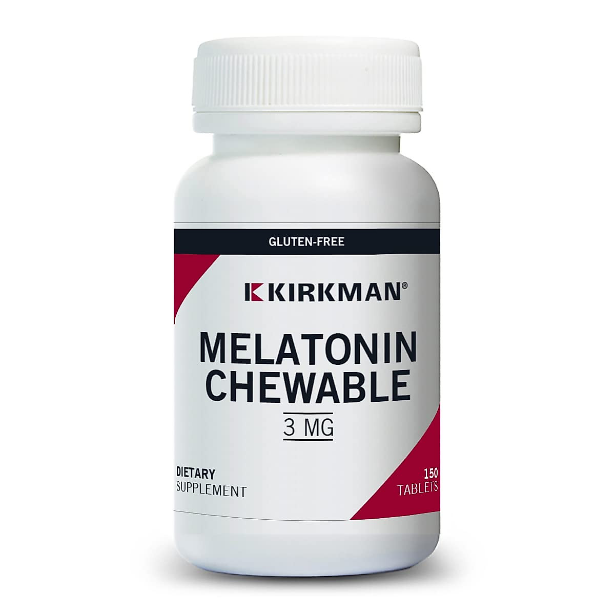 Kirkman - Melatonin 3mg - 150 Chewable Tablets - Refreshing Mint Flavor - Hypoallergenic