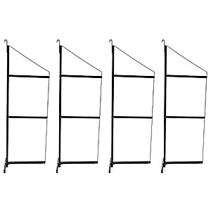 KUAFU Container Shelving Shelf Bracket Universal for Shipping Container Hang & Hook Shelving Brackets Storage Cargo Shelves -4PCS