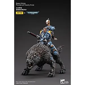 BLOOMAGE JOYTOY (BEIJING) TECH Warhammer 40K: Space Wolves Thunderwolf Cavalry Frode 1:18 Scale Action Figure
