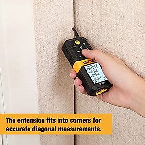 PREXISO Laser Measure, 215Ft Laser Measurement Tool with Entension for Diagonal Measuring Ft/Ft+in/in/M Units - Pythagorean Mode, Area Volume -100 Sets Data Storage, Medidor Laser Distance Meter