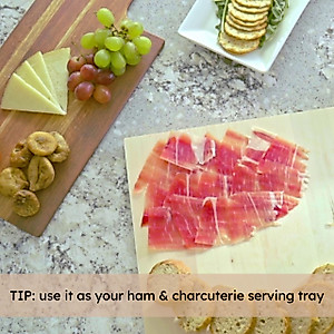 Monte Nevado Folding Ham Stand - Carving Knife and Sharpener Included - Iberico, Serrano and Prosciutto Ham Holder Stand - Easy to Assemble, Lightweight, Portable - Soporte Jamonero Plegable