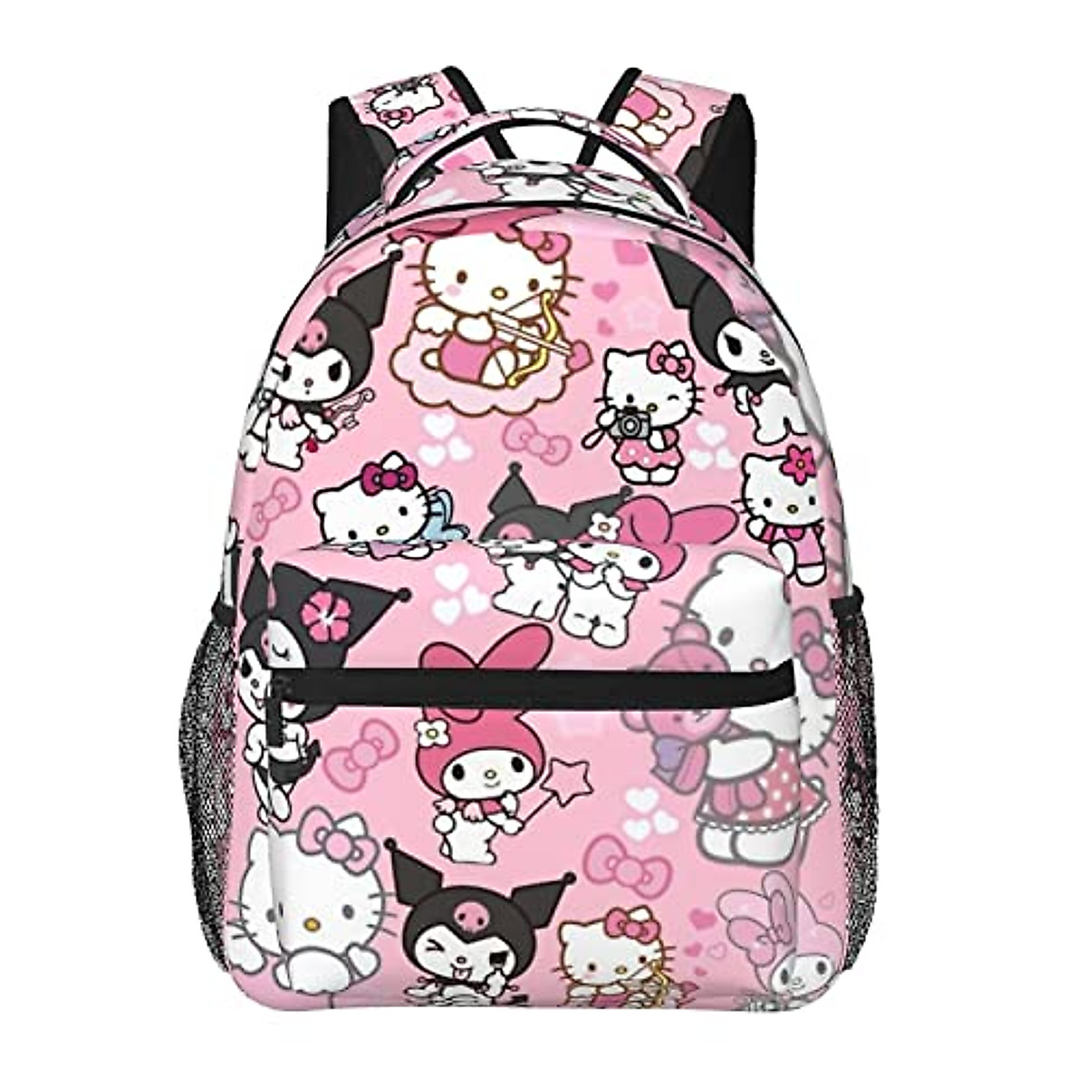 Cartoon Cat Backpack Large Capacity Daypack Lightweight Travel Laptop Bag for Women Girl