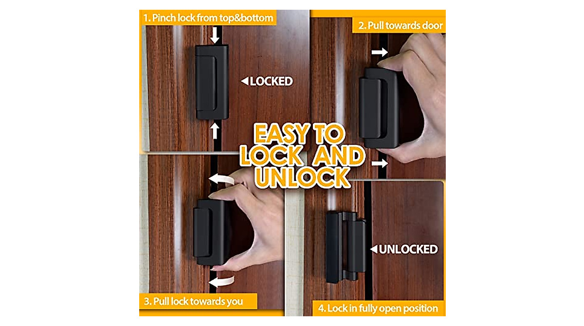 High Security Door Reinforcement Lock for Kids Safety