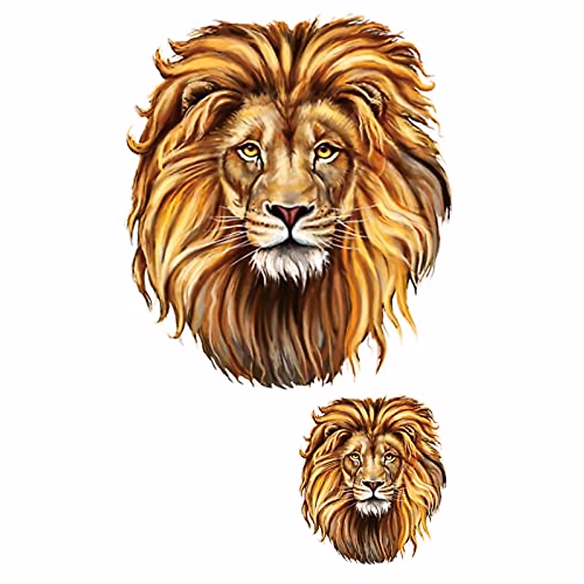 World of Patches Animal Trendy Heat Print Iron on Deals for Clothing Design Lion King Iron on Patches for T-Shirt Hoodie Pillow Iron on Thermal Transfer ( B-S )