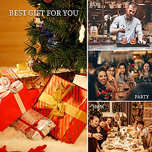 JIAOSHANGTOU Bartender Kit: 17-Piece Bar Tool Set Perfect for Home Bar Tools Kit and Martini Cocktail Shaker for Awesome Drink Mixing