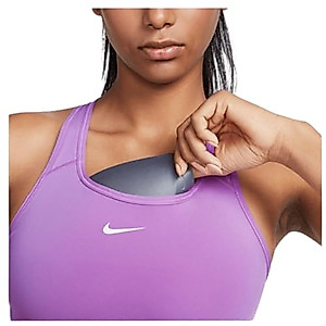 Nike Women's Victory Compression Bra (Medium) Violet/White
