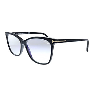 Tom Ford Magnetic Clip-on Eyeglasses TF5690B 001 Black/Gold 55mm FT5690