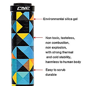 CNC Bike Handlebar Grips,MTB Silicone Grips, Gel Grips for Mountain Bike/BMX/Bicycle.