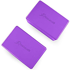 ProsourceFit Foam Yoga Blocks, High Density EVA Yoga Bricks 4”x 6” x 9” (Set of 2)