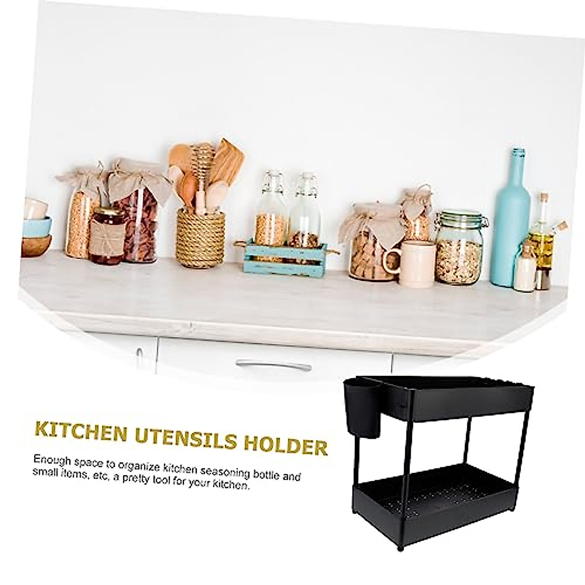 LABRIMP Under Sink Rack Storage Rack Metal Storage Shelf Metal Organizer Shelf Shower Storage Shelf Desk Topper Shelf Shampoos Lotion Holder Bathroom Storage Rack Kitchen Supplies