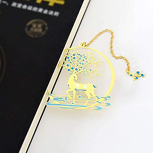 YHDCL Bookmarks Reading Page Markers Tassel, Exquisite Crafts CreativeBookmarks Lovely Retro Brass Bookmarks are for Readers Women and Children Page Markers