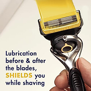 Gillette ProGlide Shield Premium Edition Razors for Men, 1 Gillette Razor, 8 ProShield Razor Blade Refills, 1 Travel Case