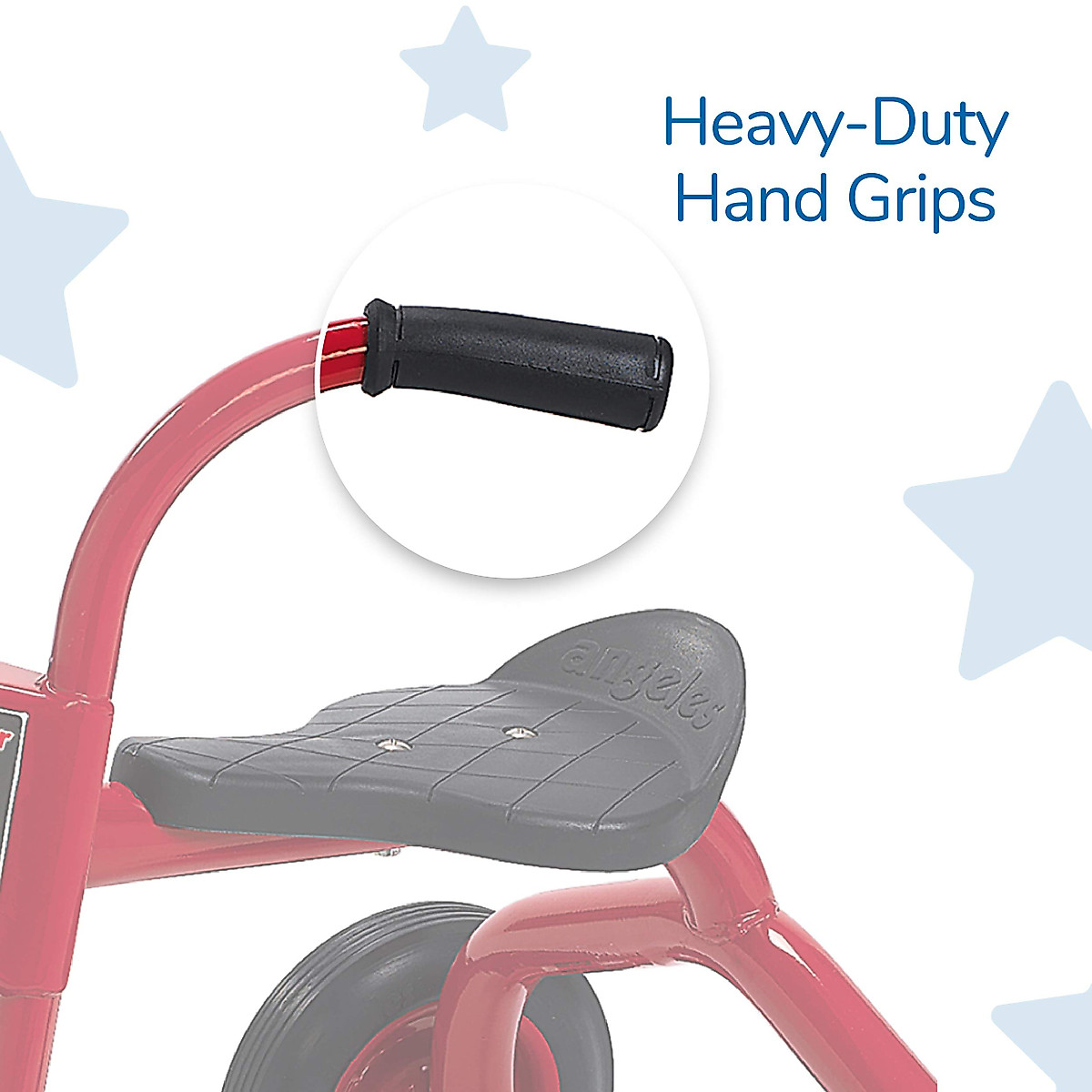 Children’s Factory ClassicRider 12" Toddler Tricycle, Kids Tricycle with Rubber Wheels, Red/Black